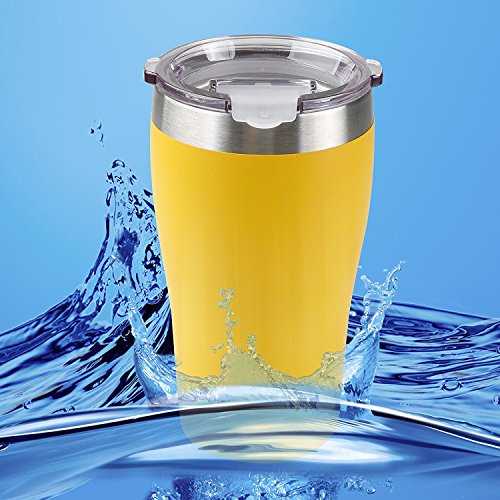Tahoe Trails 10 oz Stainless Steel Tumbler Vacuum Insulated Double Wall Travel Cup With Lid, Metallic Gray