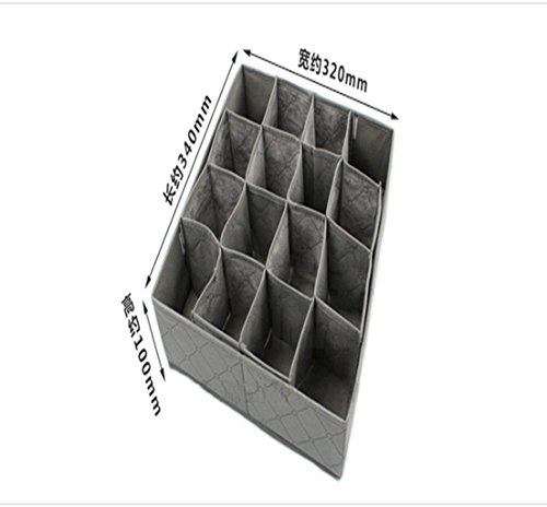 Underwear Drawer Closet Organizers Dividers, AStorePlus® 30 Compartments Ties Bra Panty Socks Wardrobe Organizer Storage --US SHIPPING