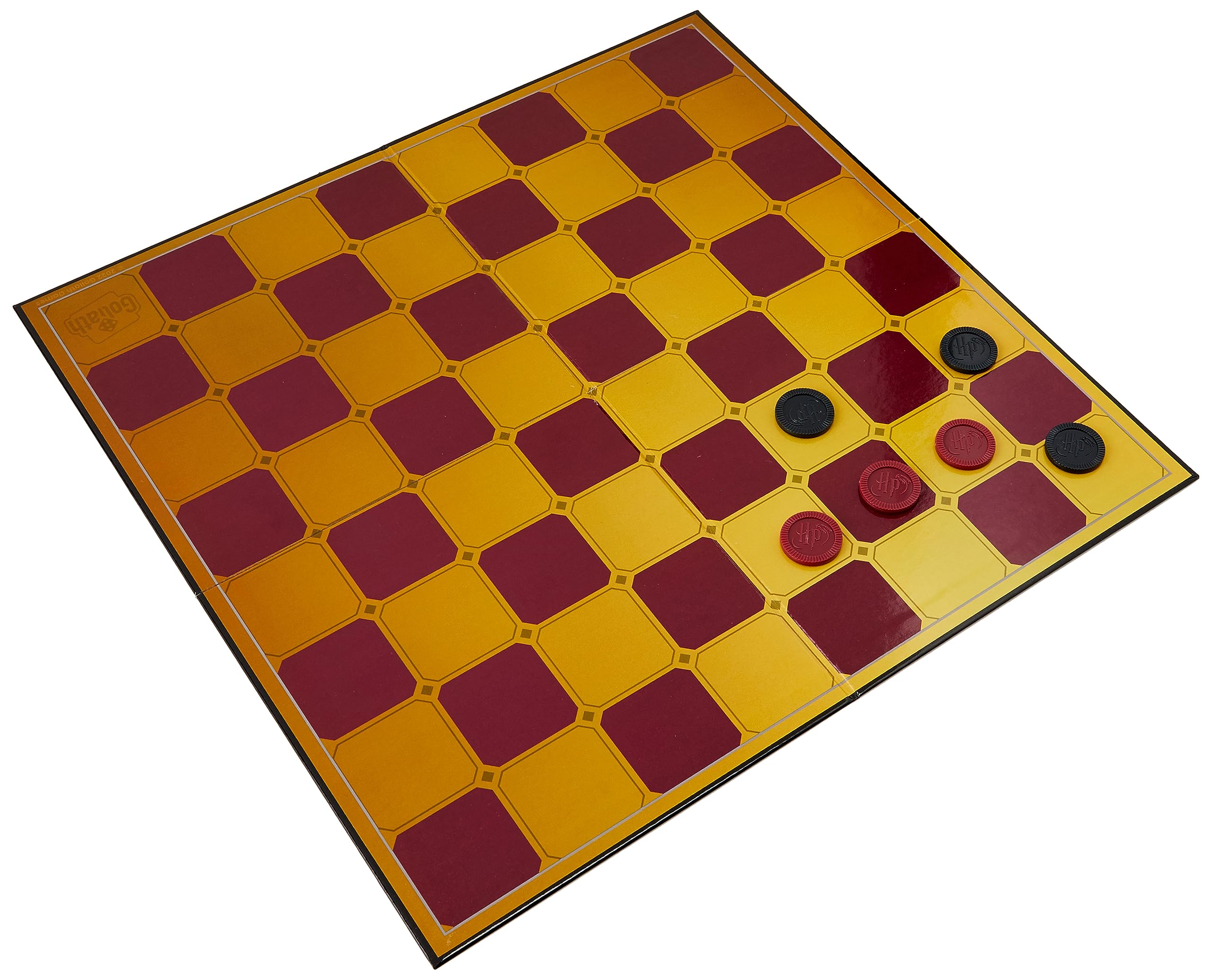 Pressman Harry Potter Checkers - Specially-Colored Folding Checkerboard and Interlocking Checker Pieces - Ages 6 and Up, 2 Players