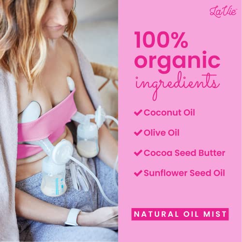 LaVie⢠Organic Pumping Spray, Pump Spray Breastfeeding, Breast Pumping Oil, Nipple Spray Pumping, Breast Pump Spray, Lubricant for Breast Shields and Flanges, Prevents Sore Nipples - 2 Oz
