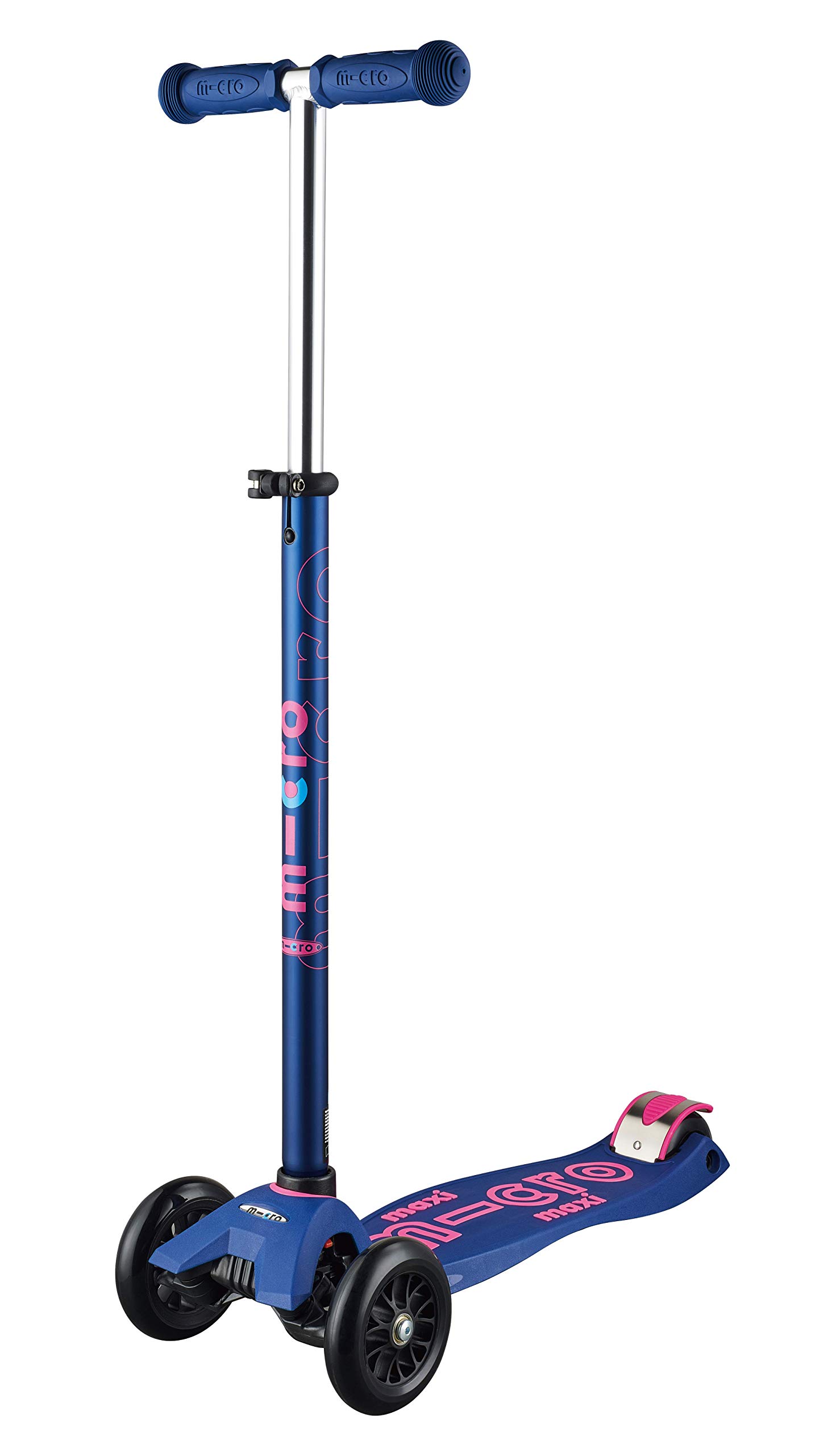 Micro Kickboard - Maxi Deluxe 3-Wheeled, Lean-to-Steer, Swiss-Designed Micro Scooter for Kids, Ages 5-12 - Indigo