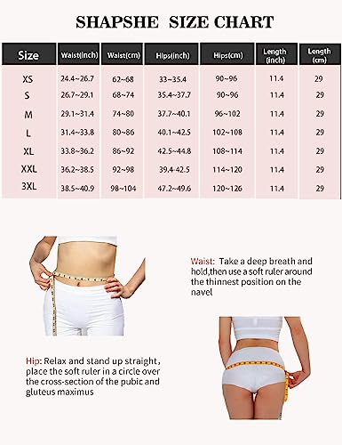 SHAPSHE Waist Trainer for Women, Tummy Control Sports Girdle, Workout Body Shaper with Adjustable Shoulder Strap Black