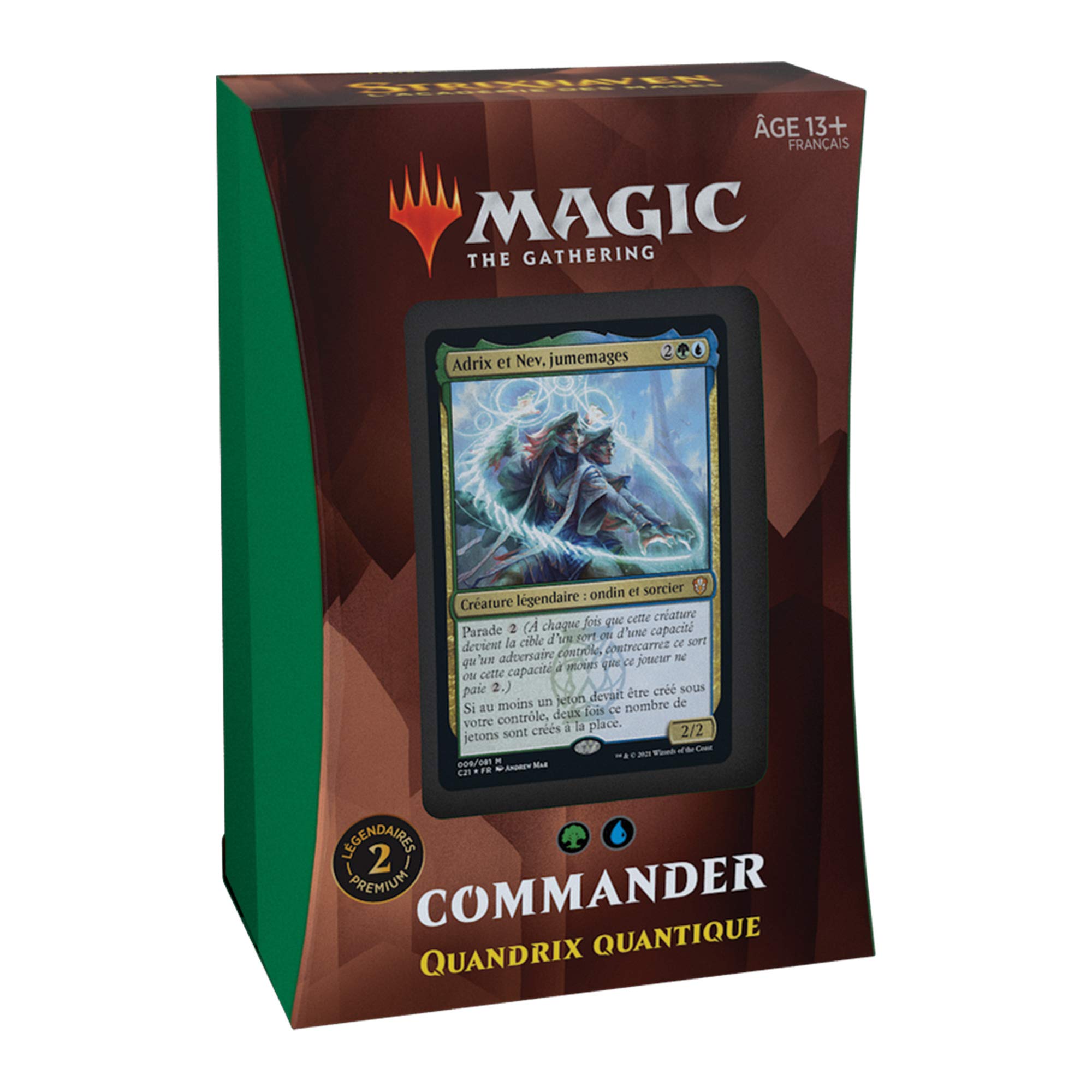 Magic: The Gathering quantique Deck Commander Strixhaven-Quandrix Quantum (Blue-Green)