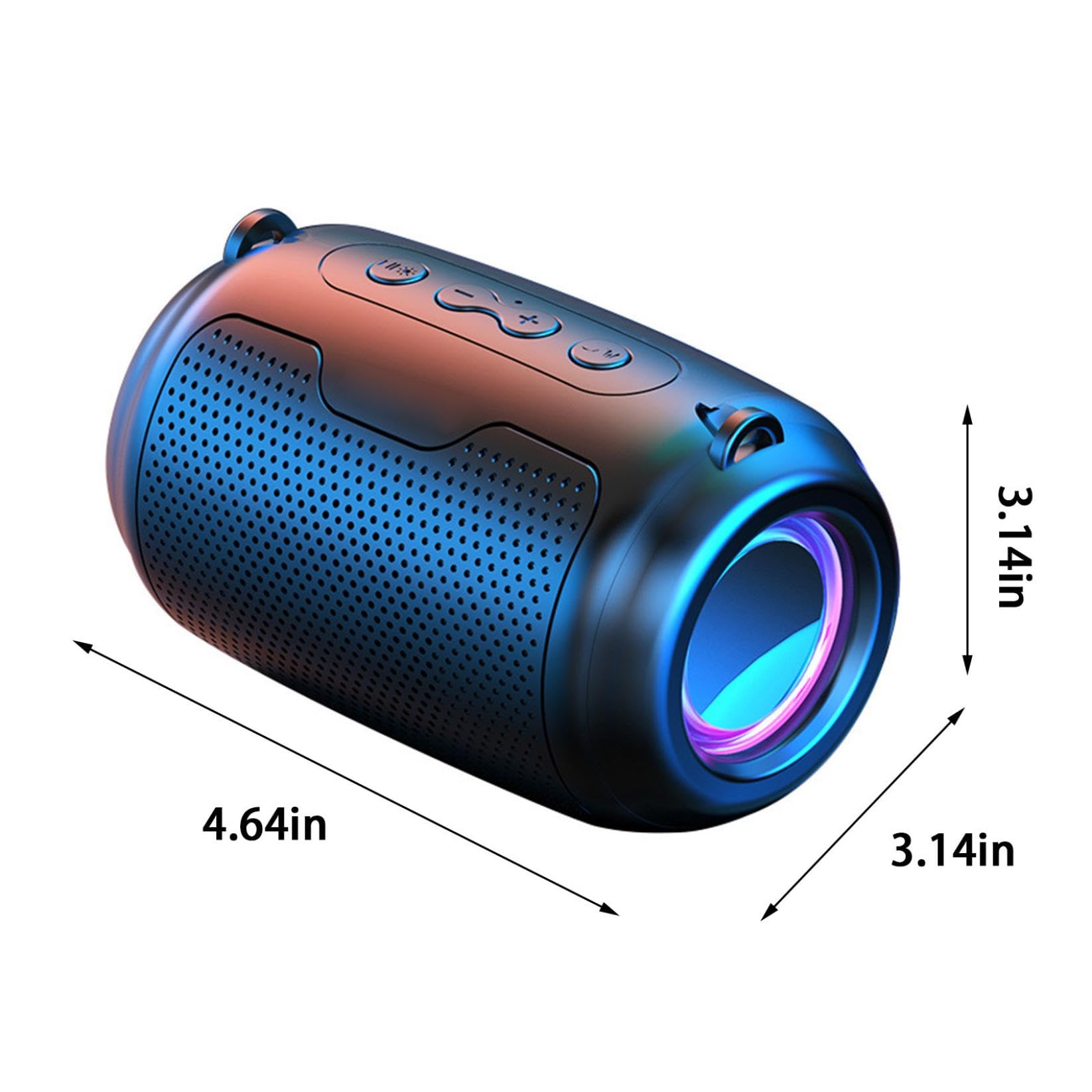 Bluetooth Speaker Wireless Portable Speaker Stereo with LED Lights Mode for Home Theater,Party,Outdoor,Gym,Gaming,TV...