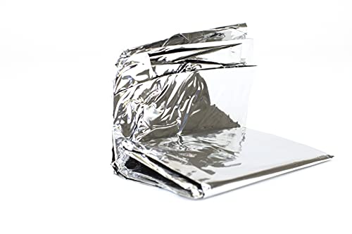 Primacare CS-6835 Sterile Foil Baby Bunting Blanket for Newborns and Infant, Disposable Emergency Heat Saving, 30" x 17"