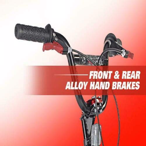 Bike Boys Kids Bicycle BMX Steel Frame 18-Inch Cycling w/Training Wheels Pedal