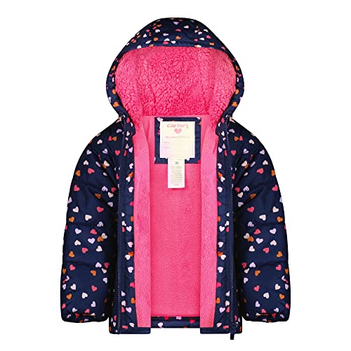 Carter's Toddler Girls Winter Snowsuit Heart Print - 4T