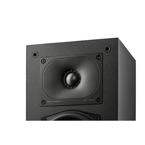 Polk Monitor XT15 Pair of Bookshelf or Surround Speakers - Hi-Res Audio Certified, Dolby Atmos & DTS:X Compatible, 1" Terylene Tweeter & 5.25" Dynamically Balanced Woofer (Pair, Midnight Black)