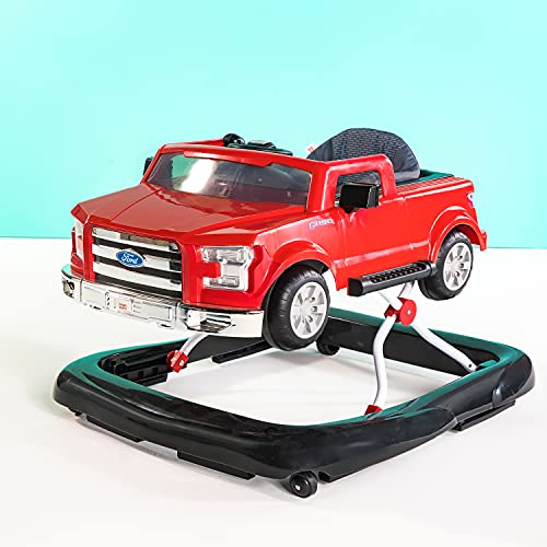 Bright Starts Ford F-150 Ways to Play 4-in-1 Baby Activity Push Walker, Red, Age 6 Months+
