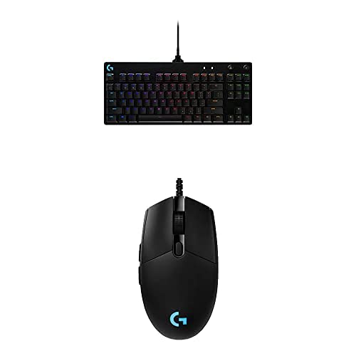 Logitech G PRO Mechanical Gaming Keyboard PRO Hero Wired Gaming Mouse Bundle