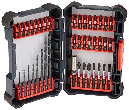 BOSCH PS31-2A 12V Max 3/8 In. Drill/Driver Kit with (2) 2 Ah Batteries and BOSCH DDMS40 40-Piece Assorted Impact Tough Drill Drive Custom Case System Set