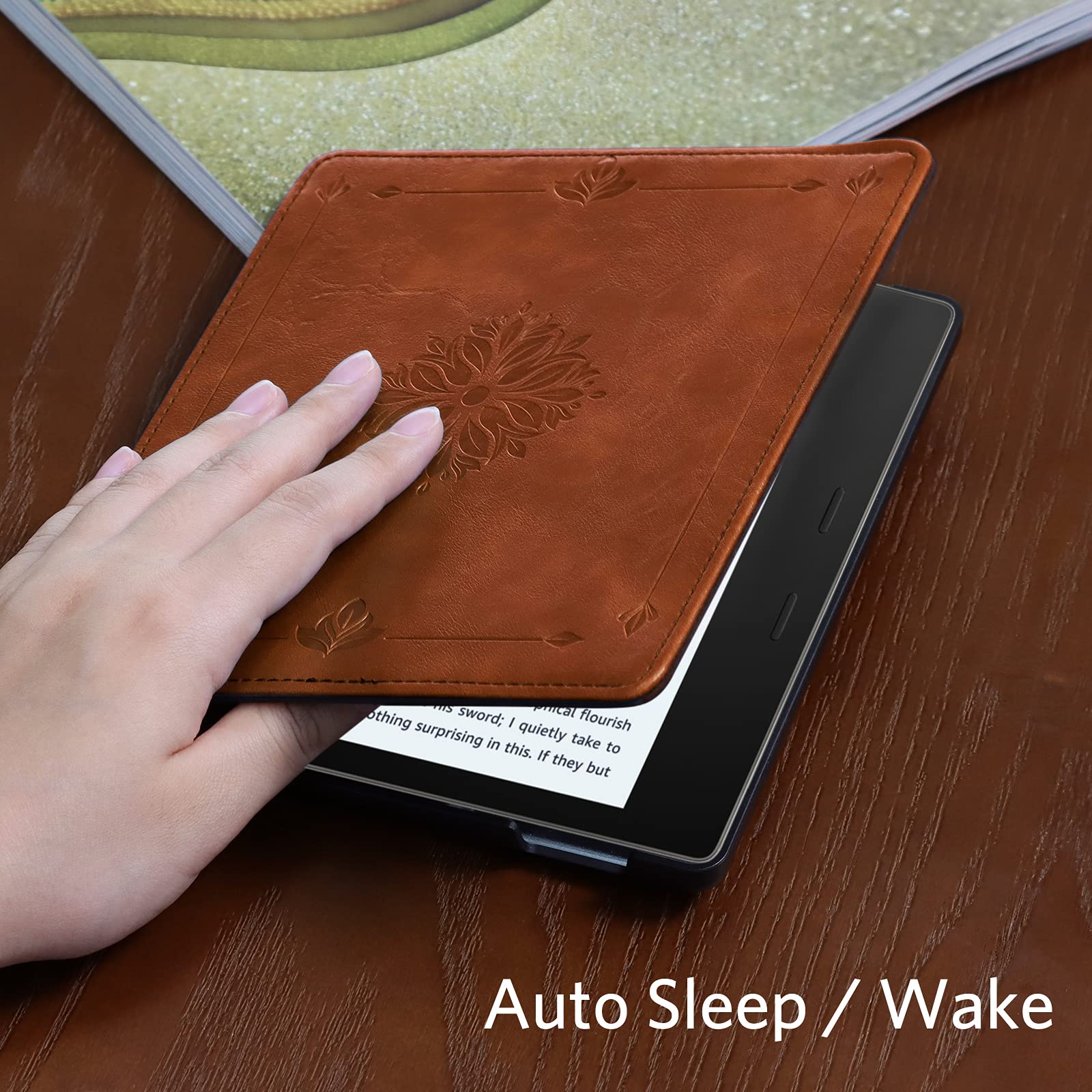CoBak Case for Kindle Paperwhite - Premium PU Leather Cover with Auto Sleep Wake Feature - Compatible with Kindle Paperwhite Signature Edition and Kindle Paperwhite 11th Generation 2021 Released
