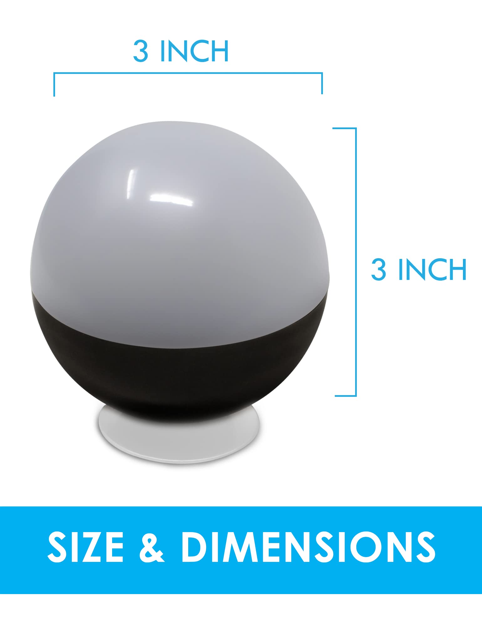 Bright Basics Ultra Bright LED Vanity Light Portable Wireless Ball Lamp Mirror Lights