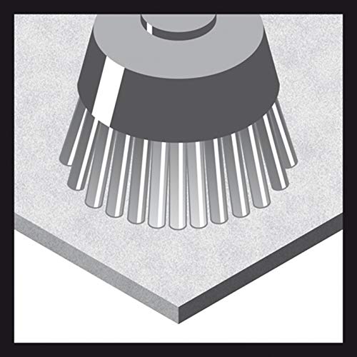 Bosch X-LOCK 2608620730 Cup Wire Brush (Cup Shape, 3.0 inches (75 mm), Brass 0.01 inches (0.3 mm), Straight, 1 Piece)