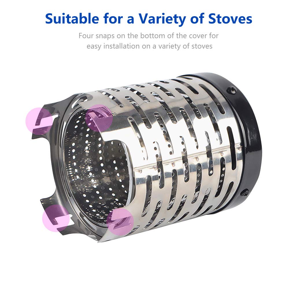 Camping Mini Heater, VSANSTAR Portable Stainless Steel Camping stove Tent Heating Cover for Outdoor Backpacking Hiking Traveling BBQ.