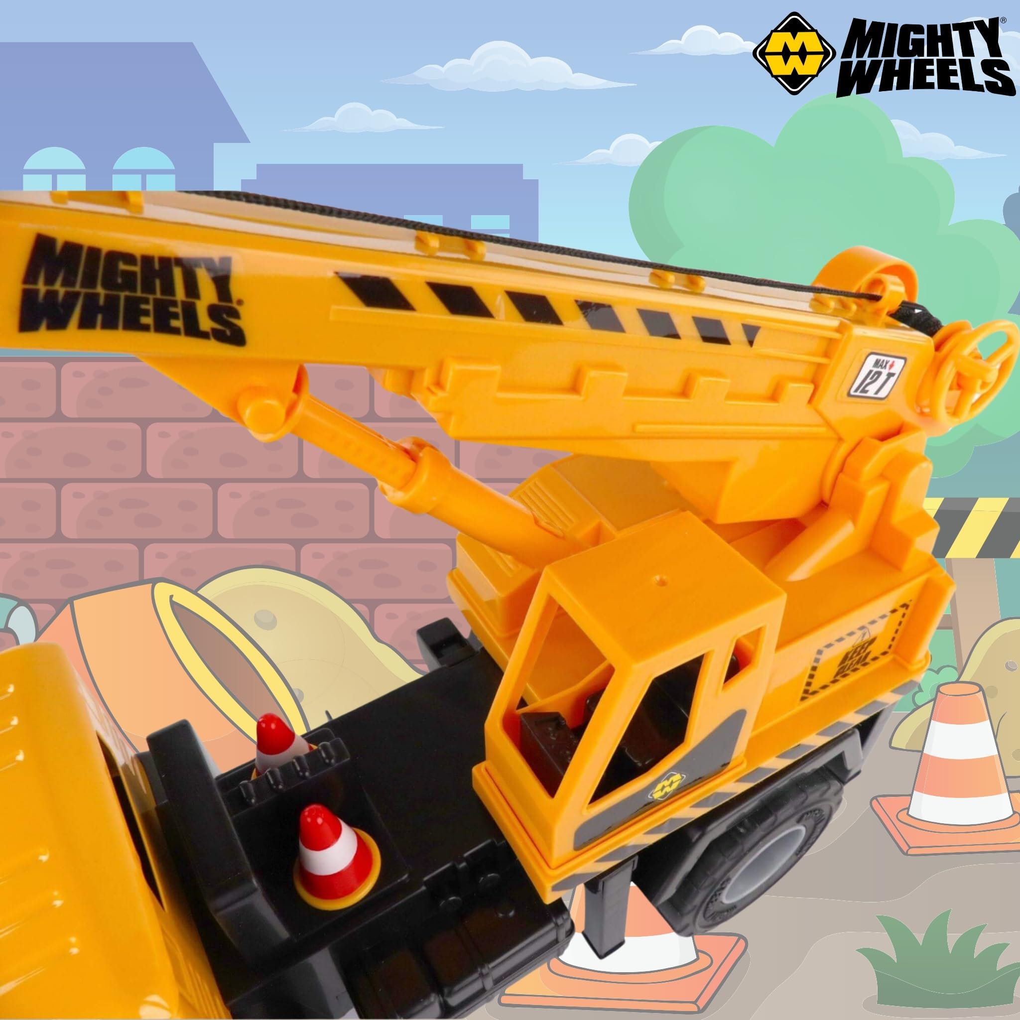 Mighty Wheels 16" Mobile Crane with Sound