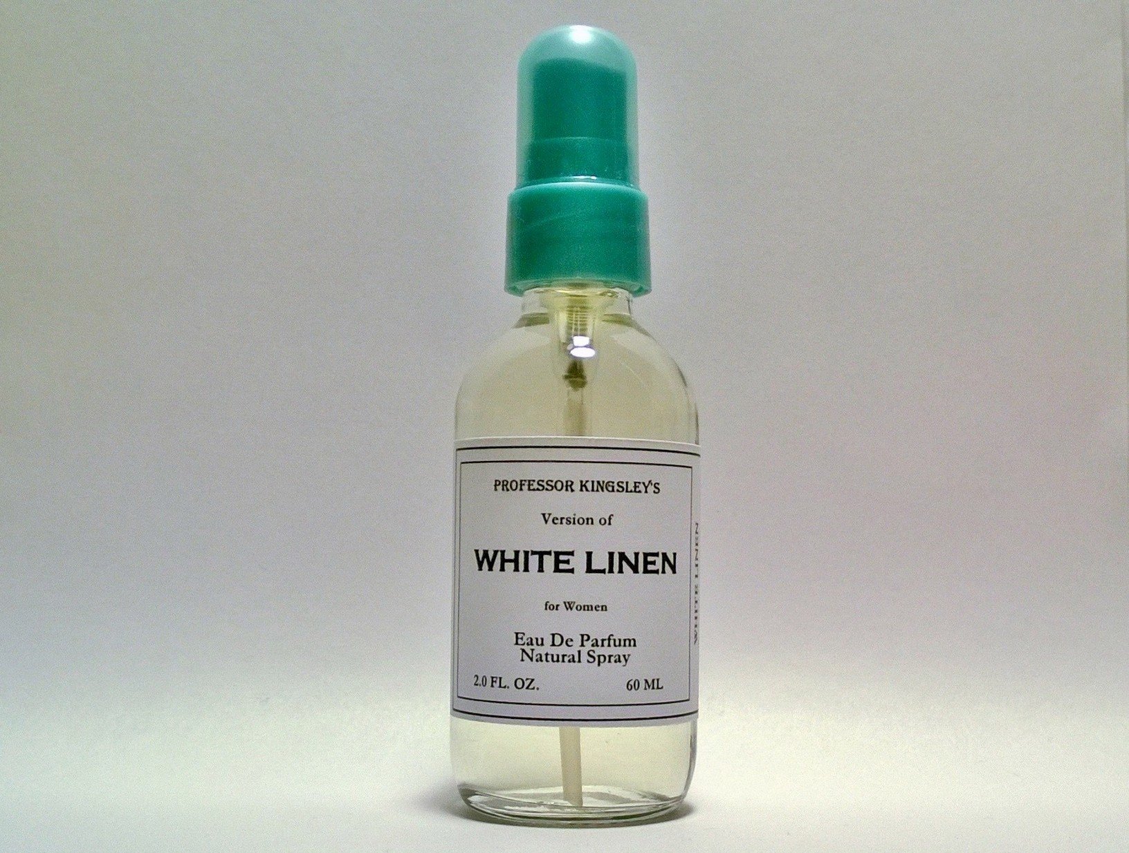 Professor Kingsley's Impression of White Linen for Women. EDP Natural Spray. Fragrance 20% by Vol. (2.0 oz EDP Natural Spray)