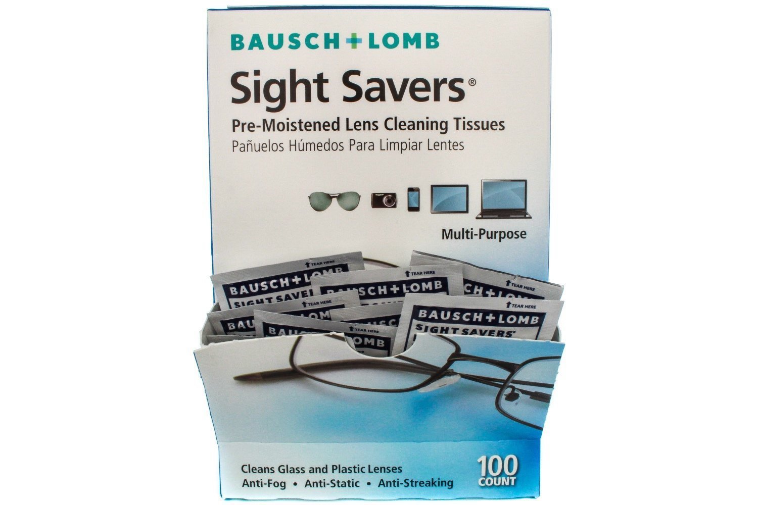 Bausch and Lomb Sight Savers Pre-Moistened Lens Cleaning Tissues, 300 Count