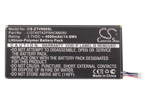 Cameron Sino New Replacement Battery Fit for ZTE(4000mAh / 14.80Wh)