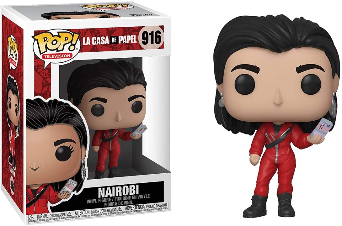 POP Money Heist: La Casa De Papel - Nairobi Funko Pop Vinyl Figure (Bundled with Compatible Pop Box Protector Case), Multicolored, 3.75 inches