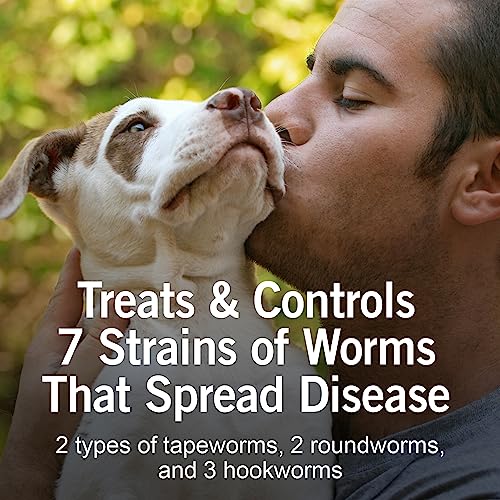 SENTRY HC WORM X PLUS 7 Way De-Wormer (pyrantel pamoate/ praziquantel), for Medium and Large Dogs over 25 lbs, 2 Count