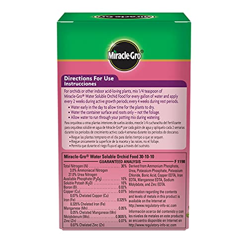 Miracle-Gro Water Soluble Orchid Food, Plant Fertilizer, 8 oz. (12-Pack)