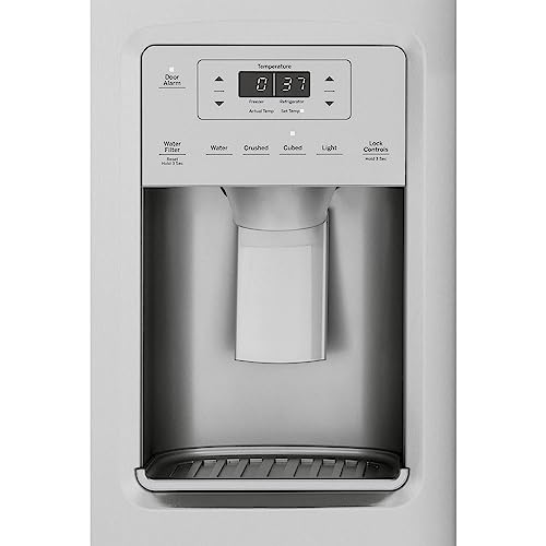 GE GSS25IYNFS 36" Side by Side Refrigerator with 25.14 cu. ft. Total Capacity Showcase LED Lighting and Hidden Hinge in Stainless Steel