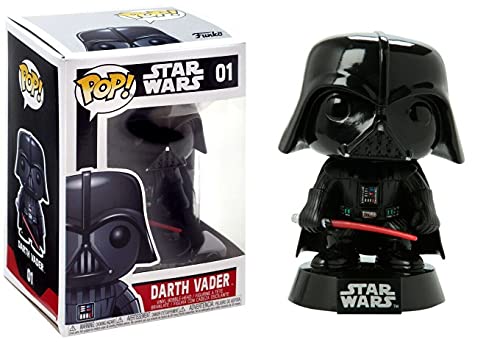 POP Star Wars: Classic Darth Vader 01 Funko Pop Vinyl Figure (Bundled with Compatible Pop Box Protector Case), Multicolored, 3.75 inches