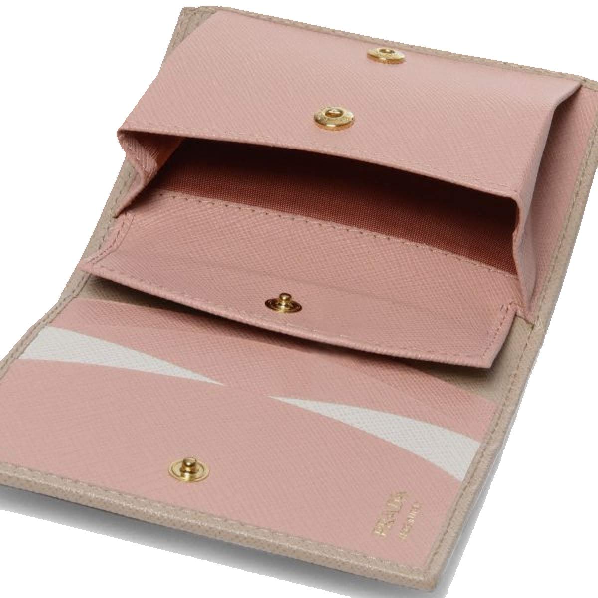 Prada Portafoglio Vertical Caramel Vitello Move Leather Flap Wallet 1MV204