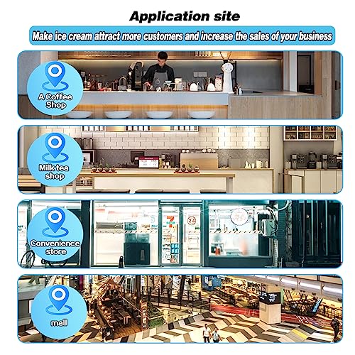ice cream maker machine counter top soft serve ice cream machine for restaurant family party 2+1 flavor table top soft serve ice cream machine (silver)