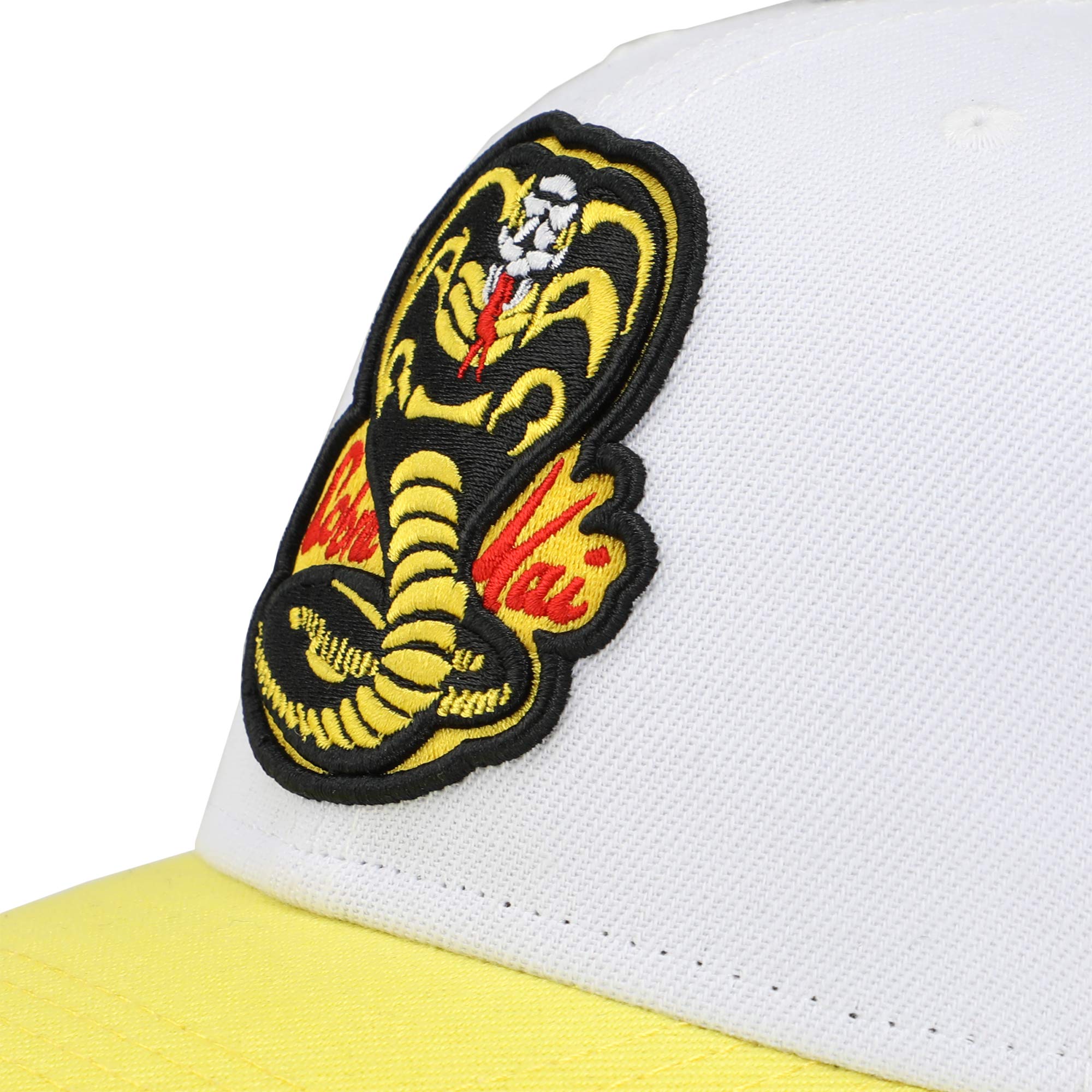 Cobra Kai Classic Logo Colorblock, Embroidered NO Mercy Snapback Hat