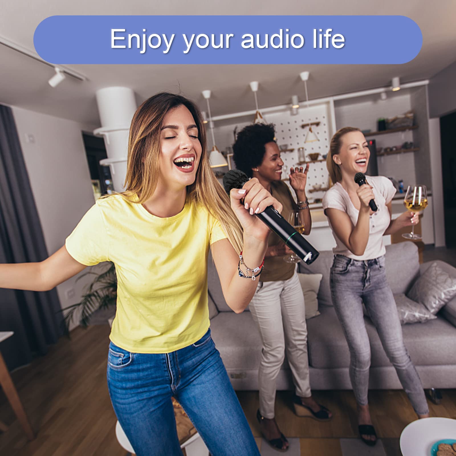 BILIONE Disposable Microphone Sanitary Windscreen, 200 Pcs Clean No-Woven Mic Covers, Perfect Replacement Suitable for Most Handheld Microphone