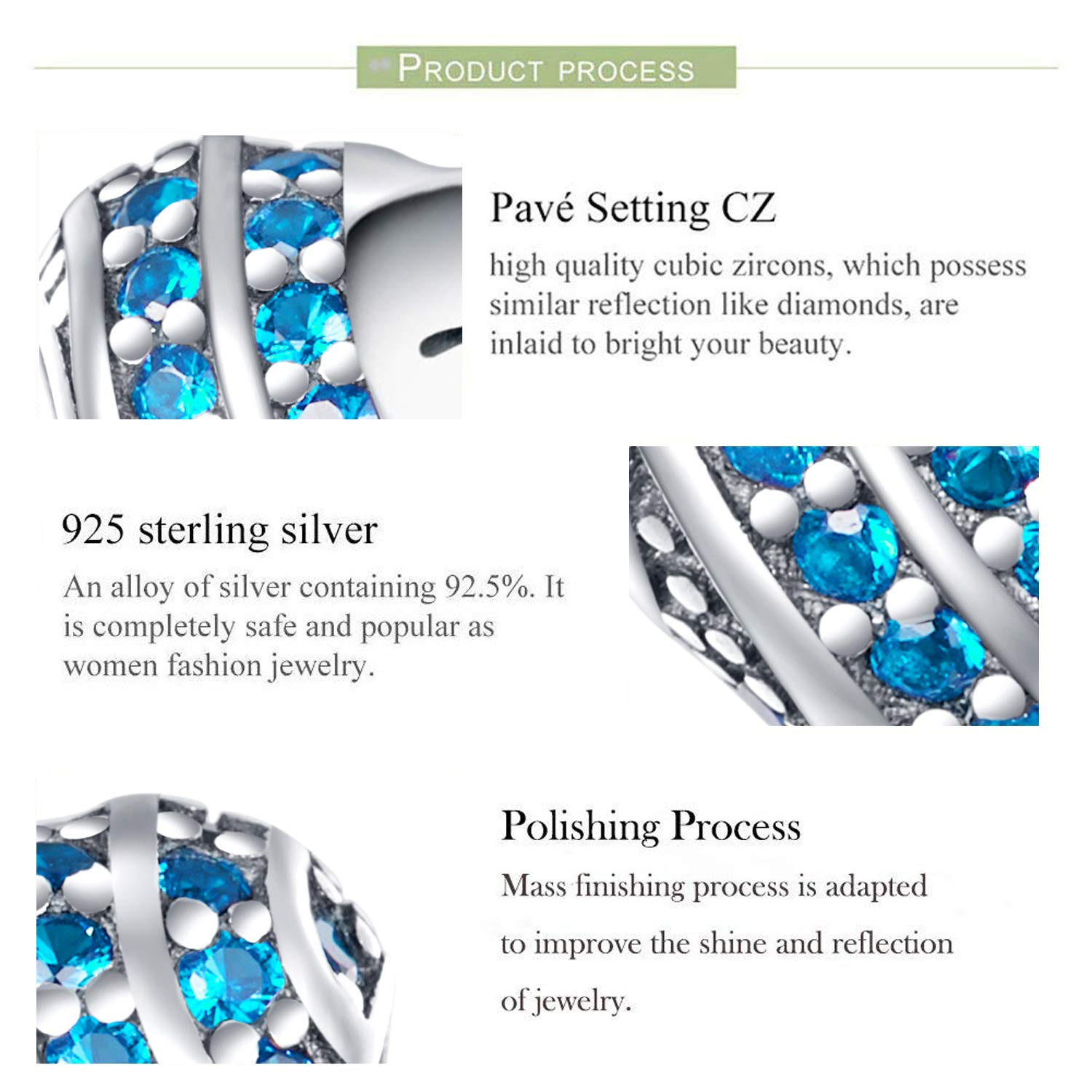 Birthstone Charm for Pandora Charms Bracelet Sterling Silver Bead Birthday Charms 03