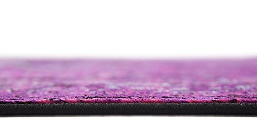 Unique Loom Imperial Collection Paisley, Distressed, Border, Vintage, Modern, Abstract Area Rug, 8 ft x 11 ft 6 in, Lilac/Black