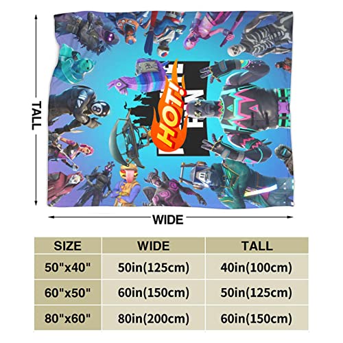 Game Blanket 3D Printing Super Soft Flannel Blanket Anime Warm Throw Blanket Fashion Sofa Bedding 1-50"x40"
