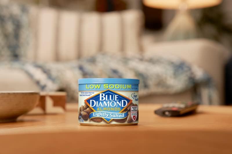 Blue Diamond Almonds, Lightly Salted, Low Sodium, 6 Ounce
