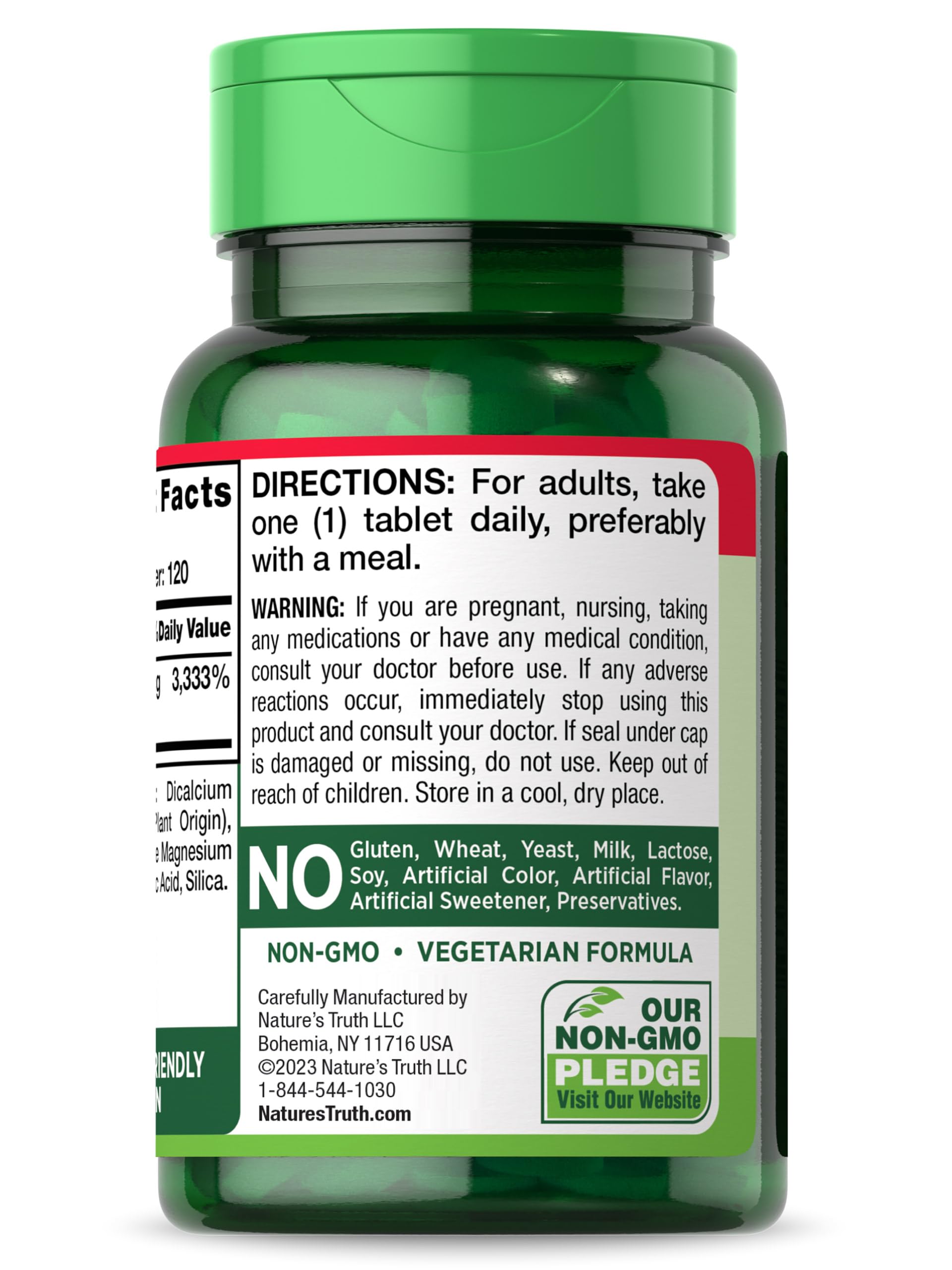 Biotin 1000mcg | 120 Tablets | Hair Skin and Nails Pills | Vegetarian, Non-GMO, Gluten Free Supplement | by Nature's Truth