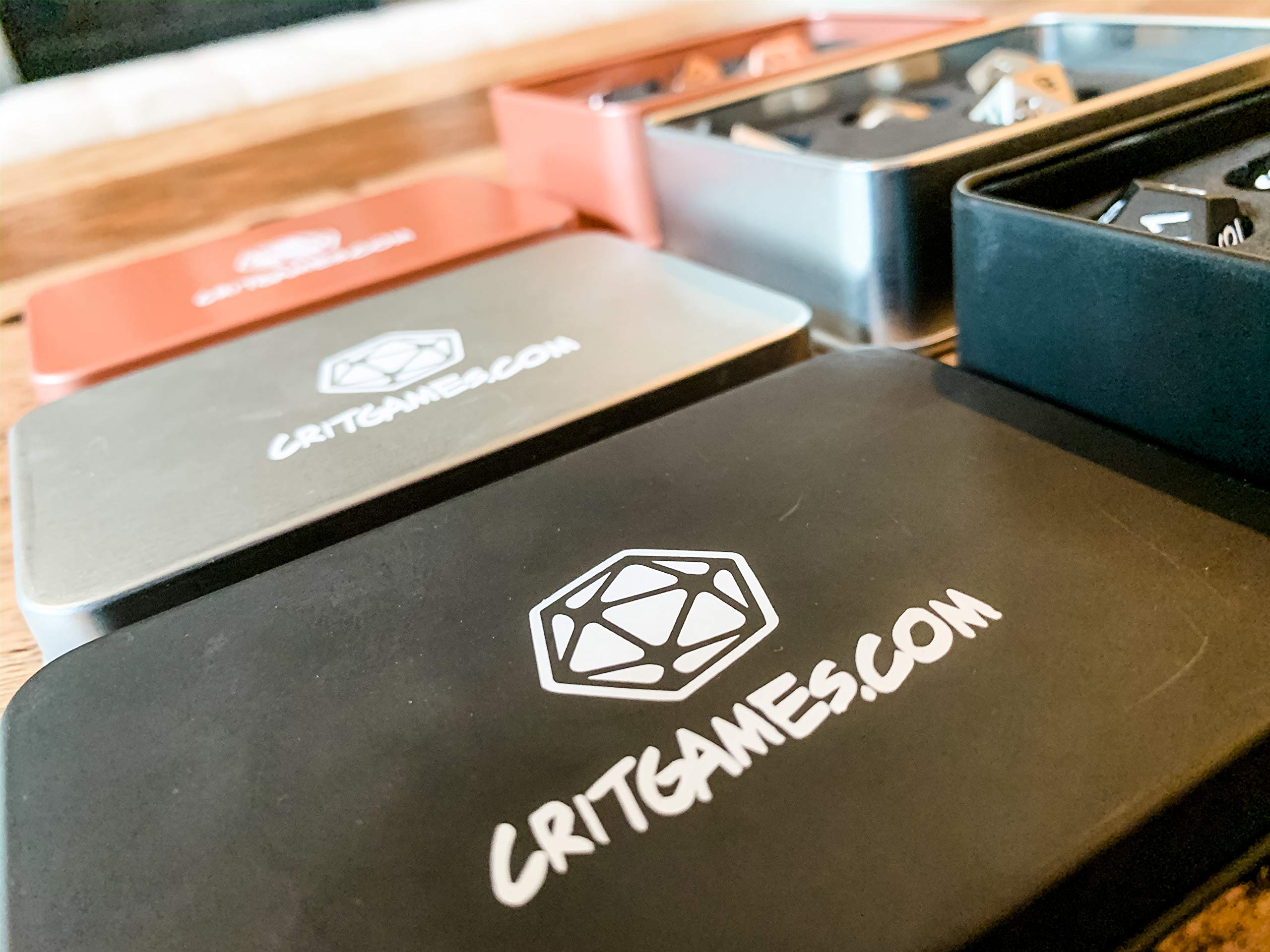 Premium Solid Metal Polyhedral RPG Dice Set - Bronze
