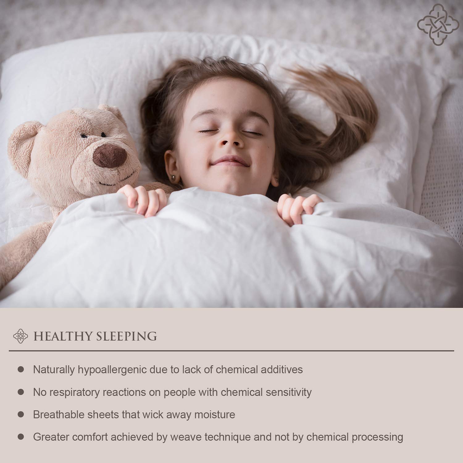 BIOWEAVES 100% Organic Cotton Sheets, 300 Thread Count 4-Piece GOTS Certified Bed Sheet Set Fits Mattress Upto 17" Deep Pocket, Soft & Silky Sateen Weave (King, Undyed Natural)
