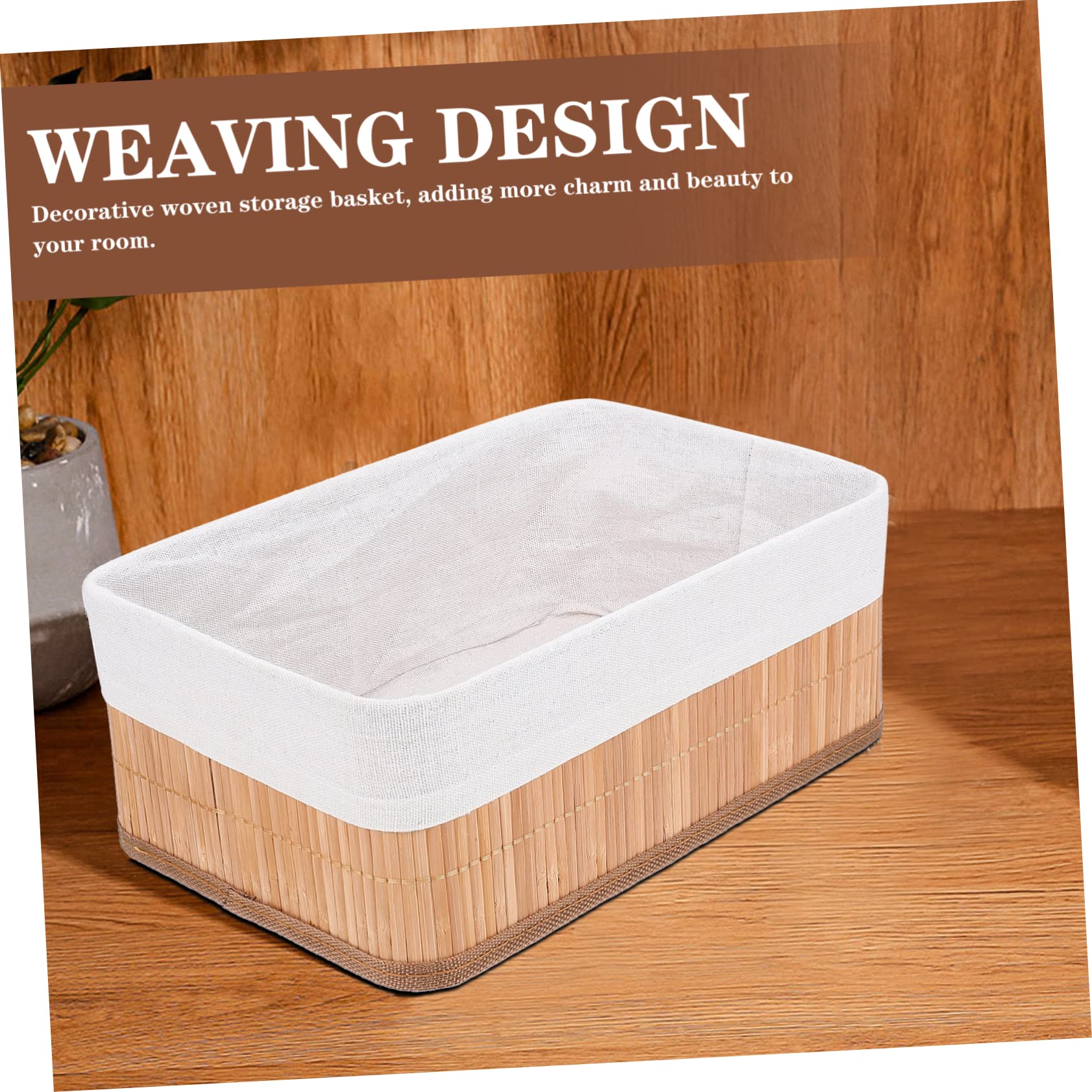 LALAFINA 3pcs Storage Basket Household Table Basket Household Desk Basket Office Desk Basket Office Accessory Home Accessory Household Desk Organizers Desktop Baskets