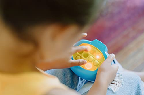 Pop It! Pro - The Original Light Up, Pattern Popping, Pop It! Game from Buffalo Games,Blue and Yellow