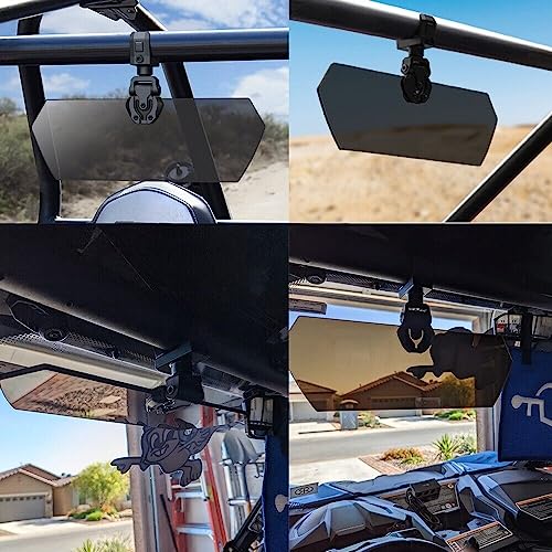 FreeAgain Upgrade UTV Sun Visor fit for Polaris Ranger RZR 1000 XP Ranger General Turbo Can am Defender Maverick X3 Kawasaki Mule Pioneer 1000,1.25β-2β Roll Bar Cage Windshield