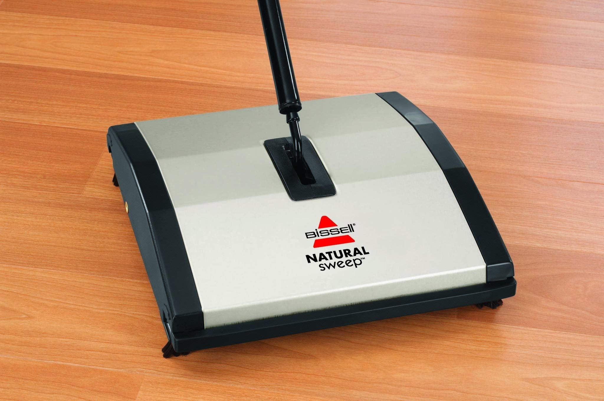 Bissell Natural Sweep Carpet and Floor Sweeper with Dual Brush Rotating System and 4 Corner Edge Brushes, 92N0A (Renewed)