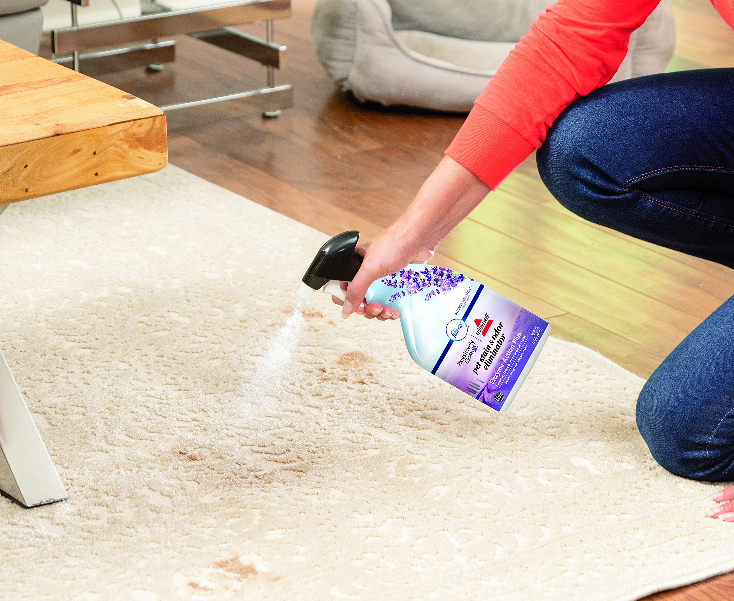 BISSELL pawsitively Clean Pet Stain & Odor Eliminator, Febreze Lavender, 32oz, 1936