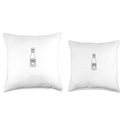 Funny Food Lovers Tees Ranch Dressing Gift Idea I Love Homemade Dressing It Needs More Ranch Throw Pillow, 16x16, Multicolor