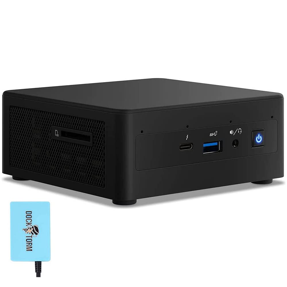 Intel NUC BXNUC9i5QNX1 Home & Business Mini Desktop i5-9300H 4-Core 2.40GHz, 16GB RAM, 1TB PCIe SSD, UHD 630, WiFi 6, BT 5.2, HDMI, USB 3.1, SD Card, Win 10H w/Hub