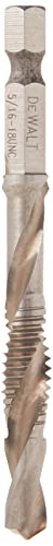 DEWALT DWADTQTR51618 Impact Ready 5/16" 18 UNC Drill Tap, 1/4" Capacity