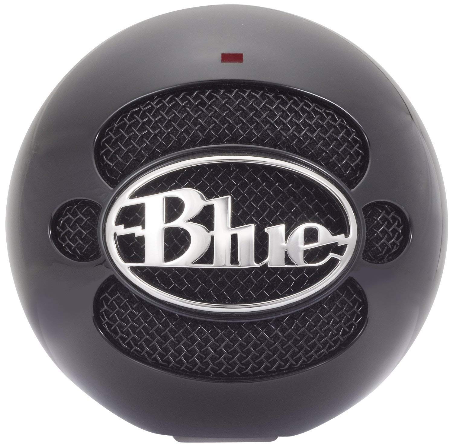 Blue Microphones Snowball Plug & Play USB Microphone Black Bundle with Pop Filter and Studio Headphones