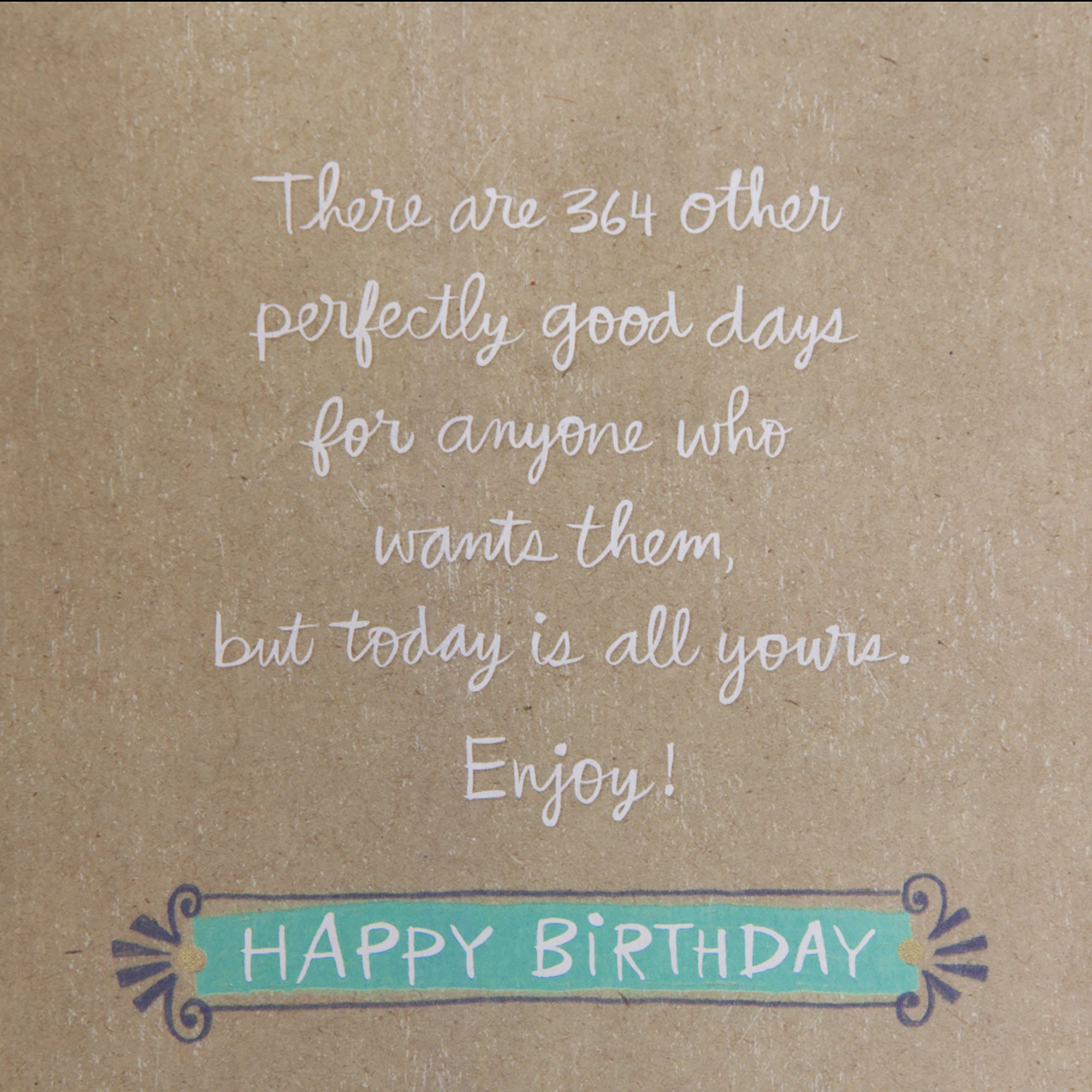 Hallmark Birthday Greeting Card (Today is a Good Day)