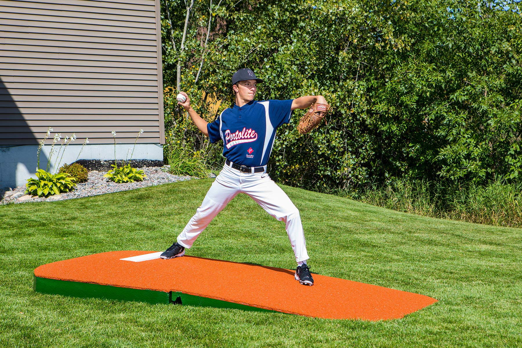 Portolite - 10" Full Length Practice Mound - Two-Piece - Practice Pitching Mounds - Clay